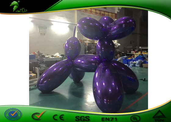 Decoration Inflatable Cartoon Characters PVC Purple Dog Inflatable Model Balloon