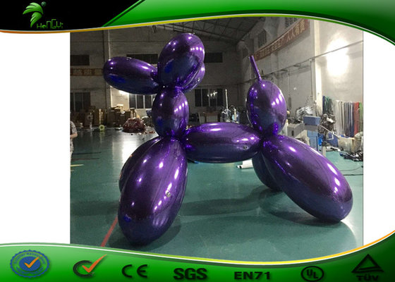 Decoration Inflatable Cartoon Characters PVC Purple Dog Inflatable Model Balloon