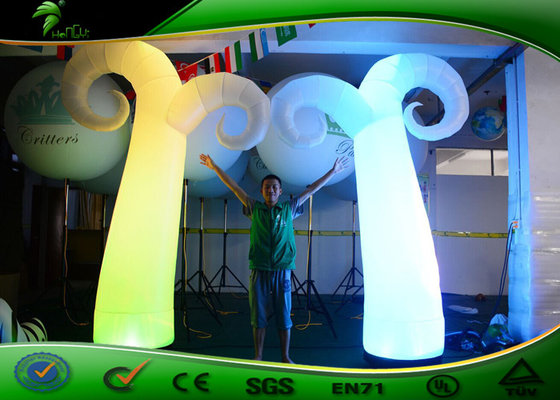 Internal Fan Oxford Cloth Stand Inflatable Led Light Tower 2m - 10m Tall Durable