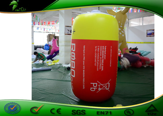 Custom 1.5M Tall Inflatable Shapes , Red Battery PVC Model For Advertising
