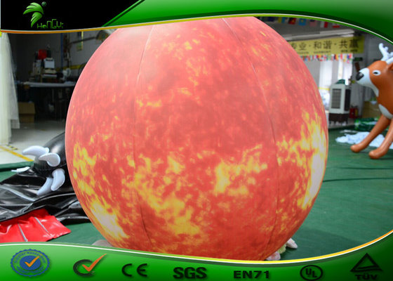 Customized 1.5M Inflatable Advertising Balloons Planet Shape Decoration Helium Balloon