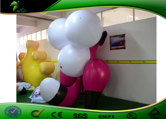 UV Printing Giant Inflatable Cartoon Characters Big Boob Sexy Fox Animal Shaped