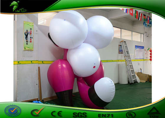 UV Printing Giant Inflatable Cartoon Characters Big Boob Sexy Fox Animal Shaped