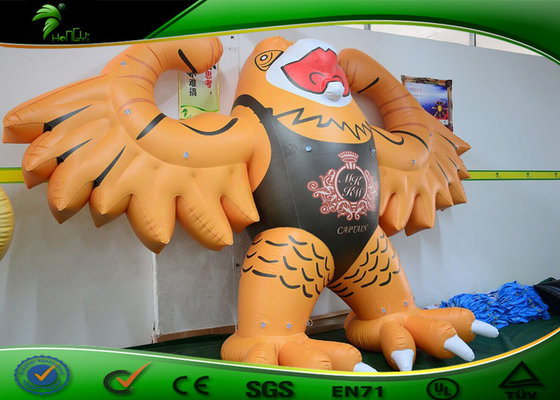 Standing Eagle Orange Animal Inflatable Cartoon Characters 1 - 2 Years Warranty