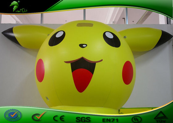 Yellow Inflatable Pikachu Suit Double Layer Inflatable Pokemon Costume Blow Up Model
