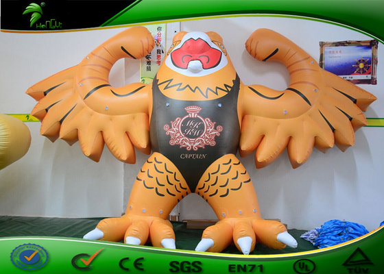 2.5M PVC Giant Inflatable Advertising Balloons American Eagle Shaped Durable
