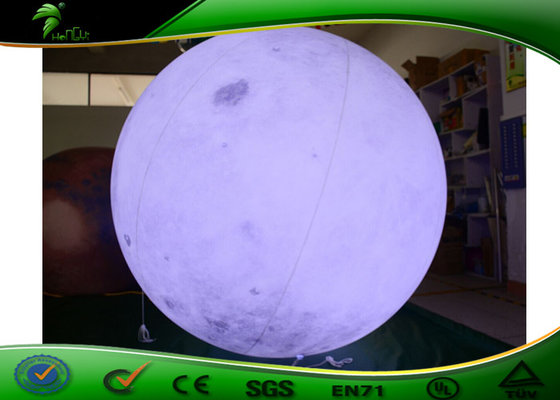 LED Lighting Inflatable Advertising Balloons / Inflatable Moon Balloon Model
