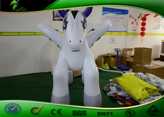 Cute Flying Horse Inflatable Cartoon Characters PVC 0.4mm with Digital Printing