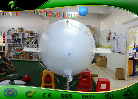 6M Long Inflatable Blimp Customized PVC Helium Blimp / RC Airship / Zeppelin