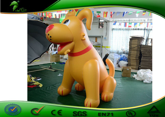 Giant PVC Promotion Inflatable Blow Up Cartoon Characters Advertising Yellow Dog