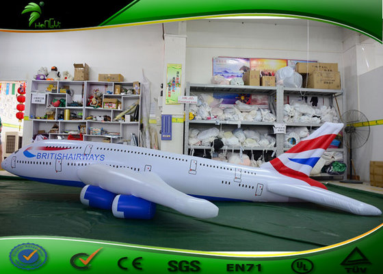 Customized Advertising Model Inflatable Plane , Large Inflatable Airplane For Display