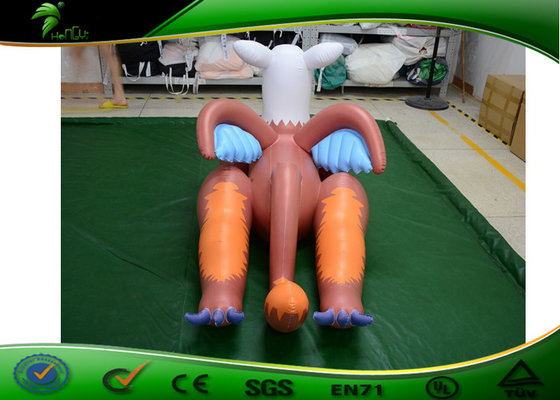 Waterproof PVC Animal Blow Up Model / Inflatable Laying Eagle Cartoon Characters