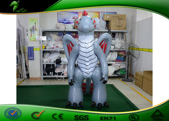 Customized Double Layer Inflatable Cartoon Characters Walking Husky Costume