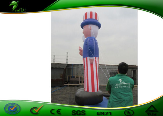 5M Uncle Sam Giant Inflatable Advertising Balloons With Continuous Blower