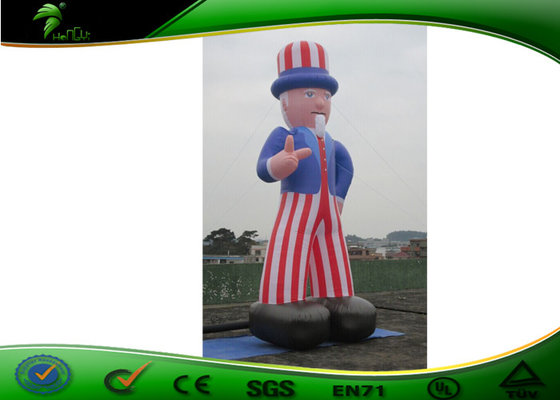 5M Uncle Sam Giant Inflatable Advertising Balloons With Continuous Blower