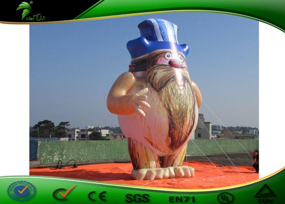 5M Yeti Shaped Custom Inflatable Mascot Helium Advertising Balloons Waterproof