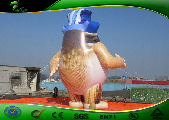 5M Yeti Shaped Custom Inflatable Mascot Helium Advertising Balloons Waterproof