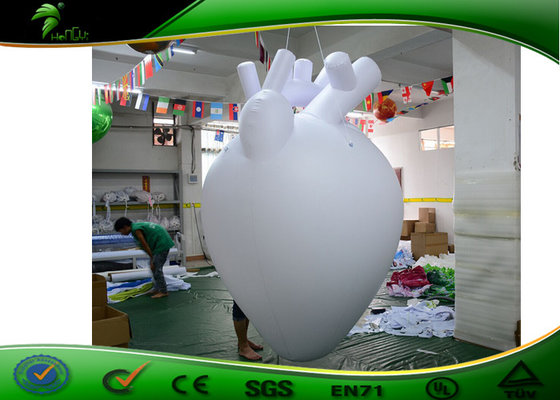 Attractive Advertising Inflatable Model , Inflatable Vinyl Heart Shaped Balloon 2m