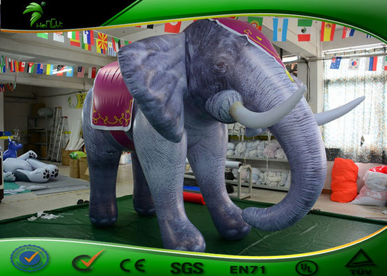 3M 8 ft Tall Inflatable Elephant Large Gray Moving Elephant Balloon For Festival