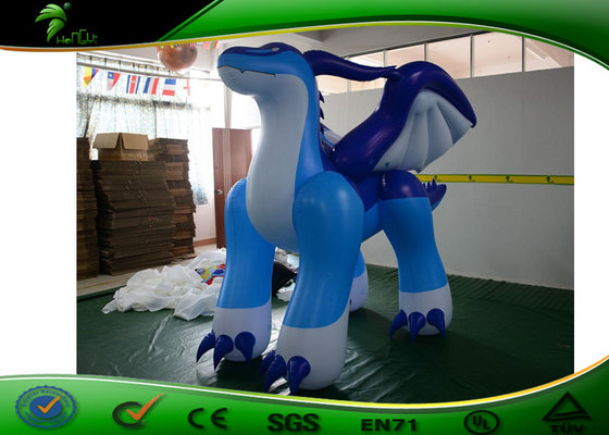 Flying Dragon Inflatable Cartoon Characters / Inflatable Blue Zenith Dragon Toy