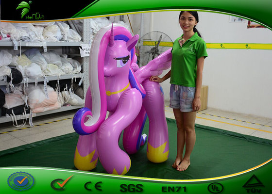 Customized Inflatable Cartoon Characters PVC Animal Toy Cartoon Pony Girl