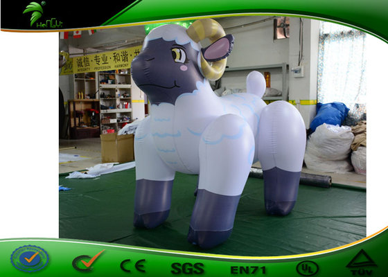 Custom PVC Inflatable Sheep Cartoon Characters / Inflatable Animal Sheep