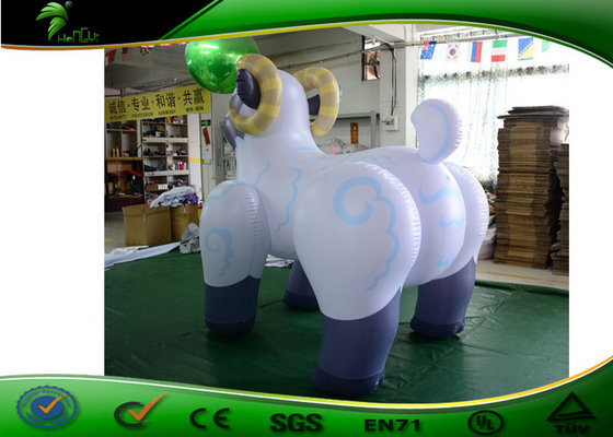 Custom PVC Inflatable Sheep Cartoon Characters / Inflatable Animal Sheep