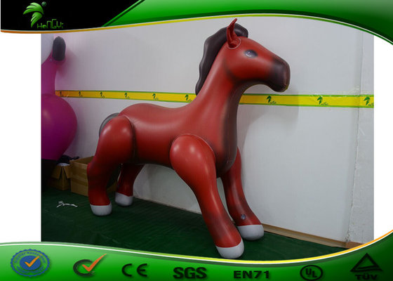 Durable 0.4MM PVC Inflatable Cartoon Characters Horse Animal Toy 3 Years Warranty