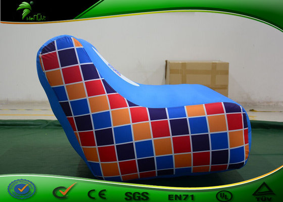 Waterproof White Giant Inflatable Shapes Sleeping Sofa Chair / Sofa Bed For Rest