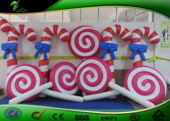 Christmas Inflatable Walking Stick / Inflatable Lollipop Inflatable Holiday Decoration