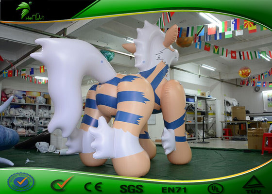 2m Height Inflatable Blow Up Cartoon Characters Customized Cartoon Dog Toy