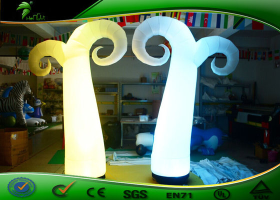 Inflatable Led Light Decoration Cone / Wedding Cone Oxford Cloth Customized