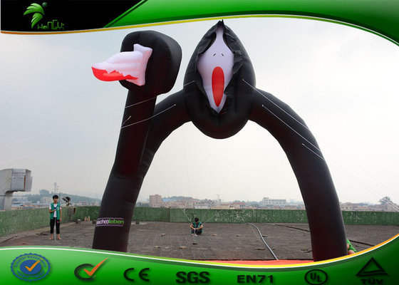 Fashion Inflatable Arch / Black Halloween Arch 5m Width For Holiday Decorations