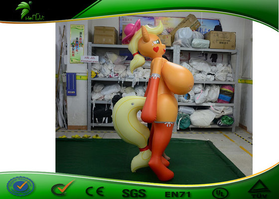 2M Sexy Pony Boobs Girl Toys / Inflatable Sexy PVC Pony Girl With Big Tits