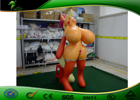 2M Sexy Pony Boobs Girl Toys / Inflatable Sexy PVC Pony Girl With Big Tits