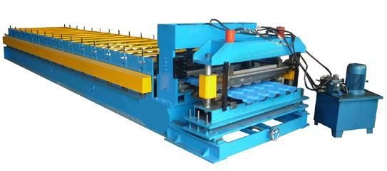 Color Coated Coil 16 Station Roller Roll Forming Machine For Roofing Sheet , 8700*1600*1400mm