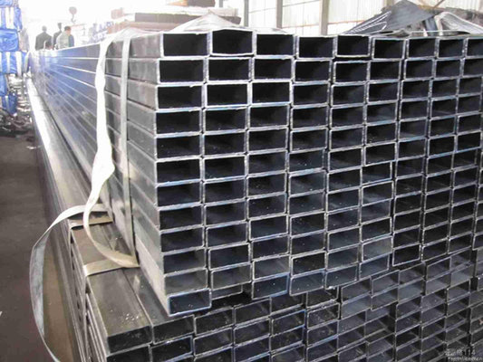 Rectangular Mid Carbon Galvanized Steel Pipe Hot Rolled ASTM A53 API5L GR.B