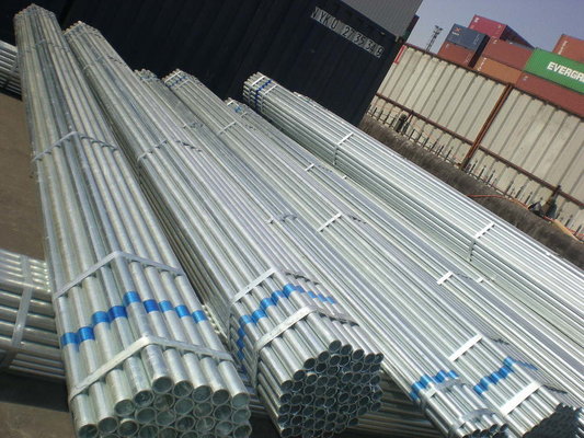 Galvanized or Coated with Oil Tube / Round / ERW Welded Steel Pipes or Square Pipe