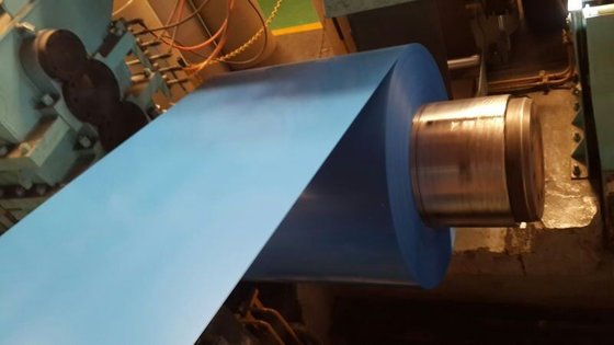914MM Galvalized の前塗られた鋼鉄は鋼鉄壁装置のための DX51D ISO9001 を巻きます