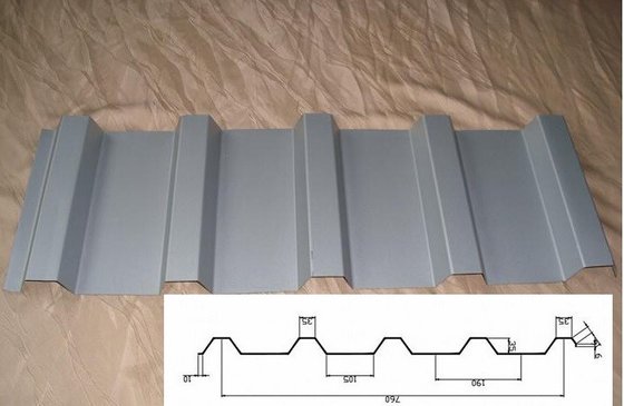 Trapezoidal Prepainted Roofing Sheet , Galvanized Steel Corrugated Sheet Anti-corrosion
