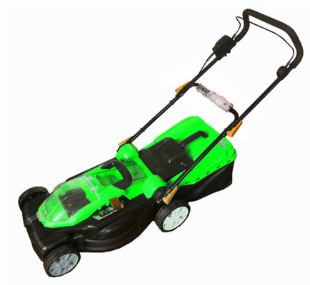 High Efficient Garden Electric Mowers 1400w 20/35/50mm Cutting Height 35l Collection Bag