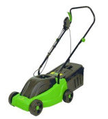 Simple Handle Electric Start Lawn Mower Belt Drive Yellow Color Fast Rotation Speed