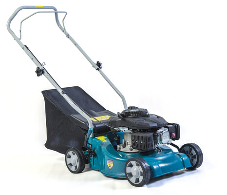 Hand Push gasoline Lawn Mowers , Grass Mowing Machine 99cc Safe 2800rpm Rated Speed
