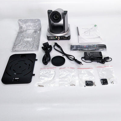 2MP 1080p 3G-SDI RJ45 12x Optical Zoom IP Streaming ptz poe Camera grey Color