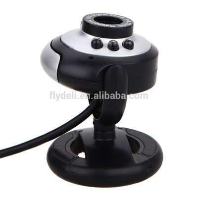 640*480p  6 LED Night vision webcam PC camera USB 2.0 pc driverless
