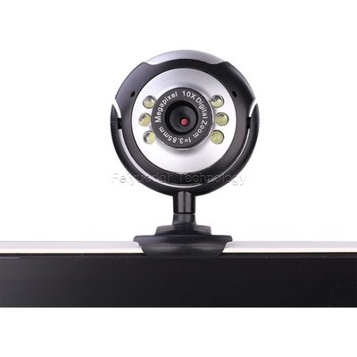 Hot selling 6 LED Night vision webcam Manual focusing USB 2.0 for Desktop Laptop Computer Camera