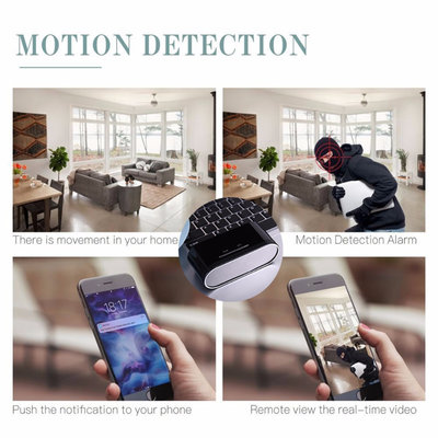 WiFi Clock Camera Security 1080P Hidden IP Webcam H.264 Smart Home Webcam in CCTV