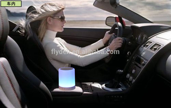 Factory Price LED  light smart wireless with FM radio Colorful speaker