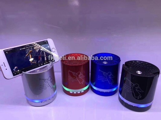 New Design mobile phone holder outdoor speaker with LED blue tooth sound bar
