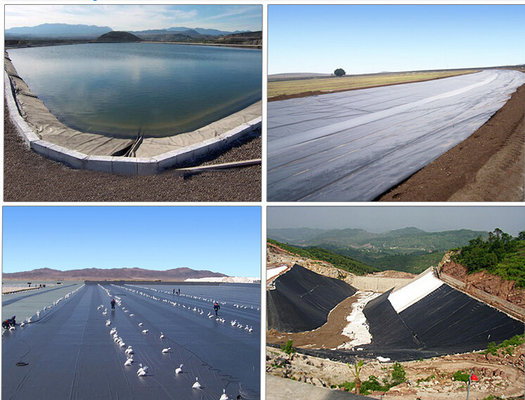 Custom Smooth Geomembrane Pond Liner HDPE For Fish Farms Landfill​